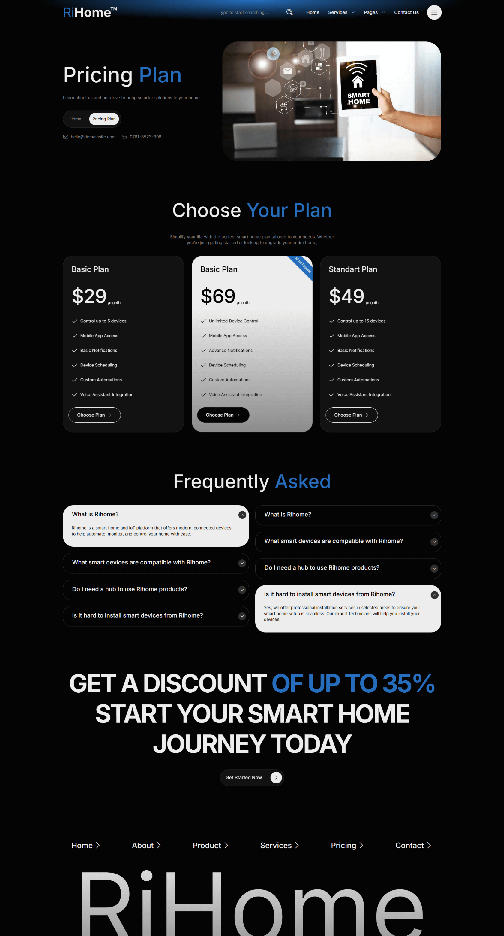 Rihome - Smart Home and IoT Elementor Template Kit by Rometheme | ThemeForest